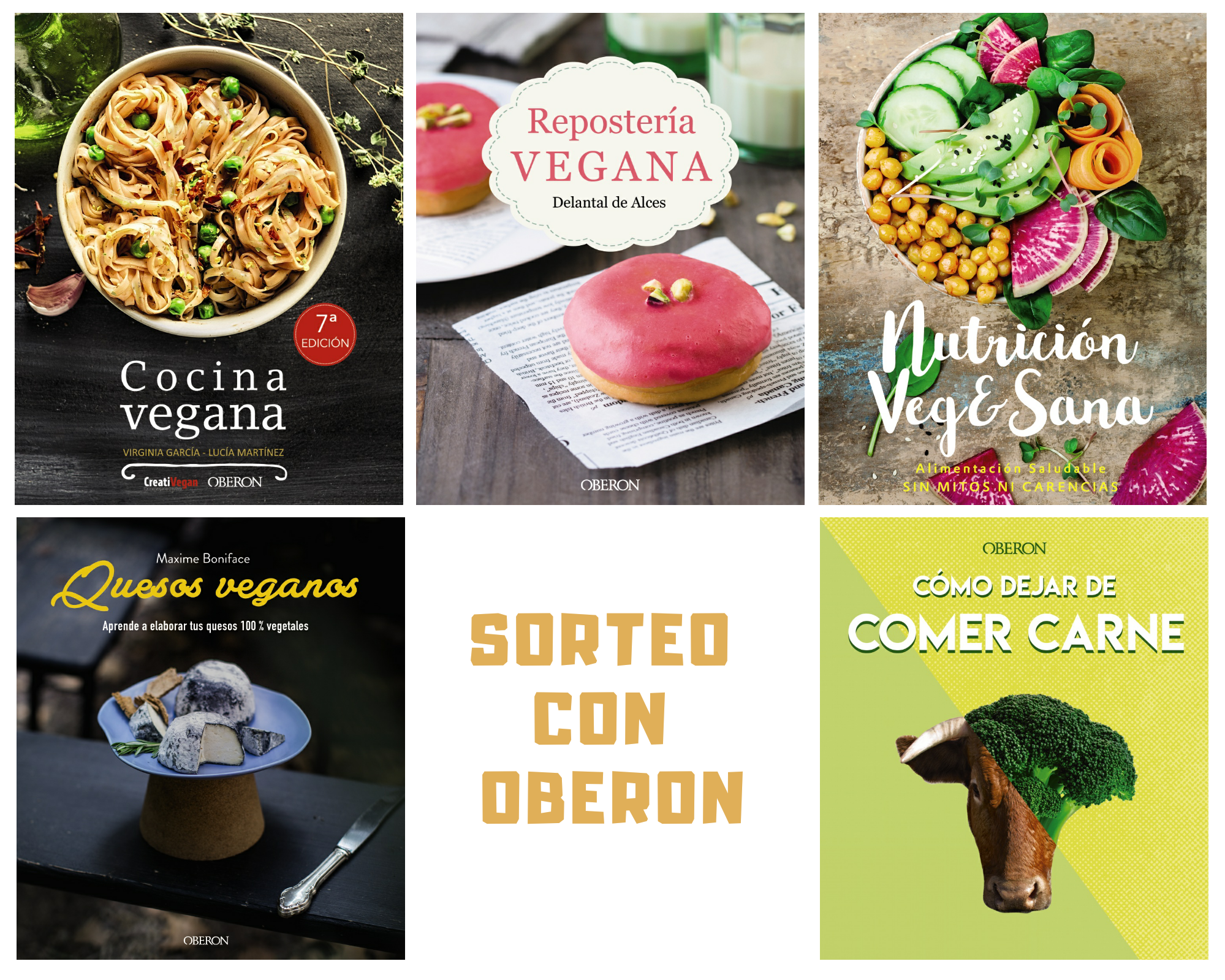 Sorteo «Gana un pack de libros veganos de Oberon por el Día del Veganismo» Sorteo «Gana un pack de libros veganos de Oberon por el Día del Veganismo»